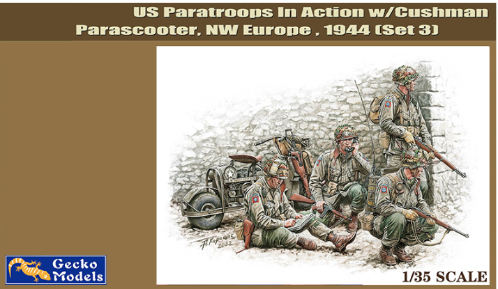 35GM0043 1/35 Американские десантники Gecko и мотоцикл M53