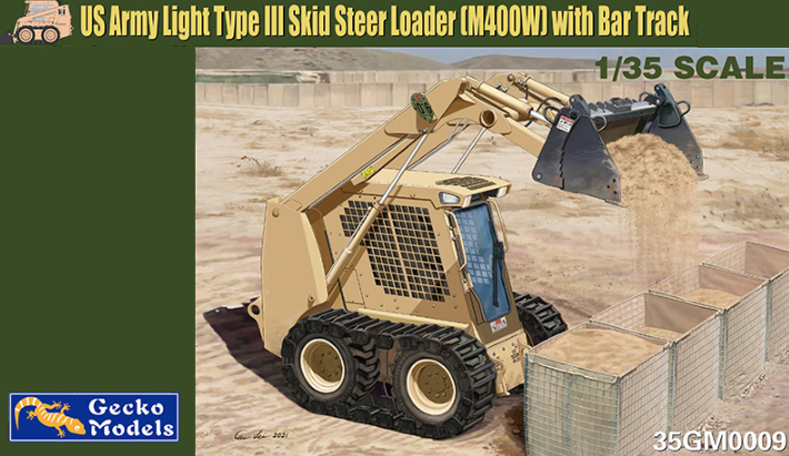 35GM0009 1/35 US Army Light Type III Skid Steer Loader (M400W) with Bar ...