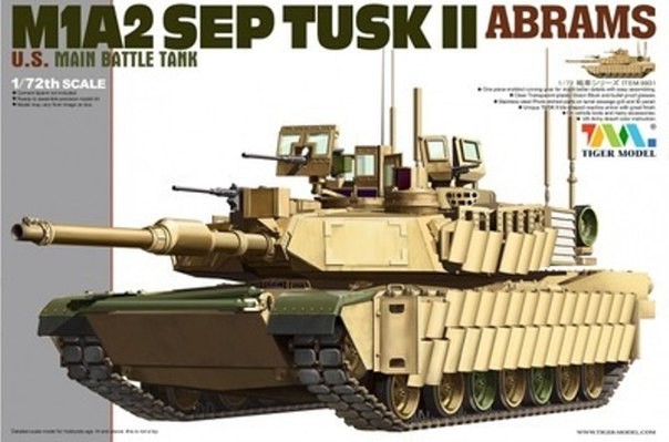Tiger Model 9601 1/72 M1A2 TUSKII MBT