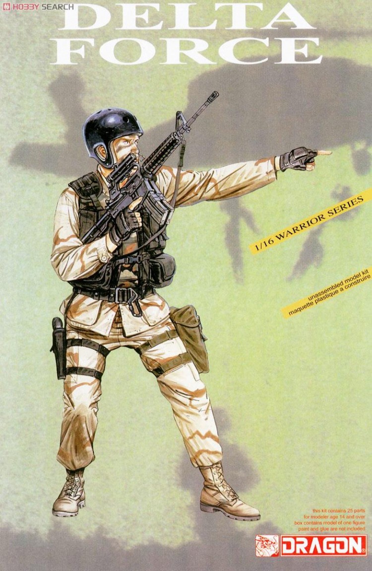 Dragon 1610 1/16 Delta Force Soldier